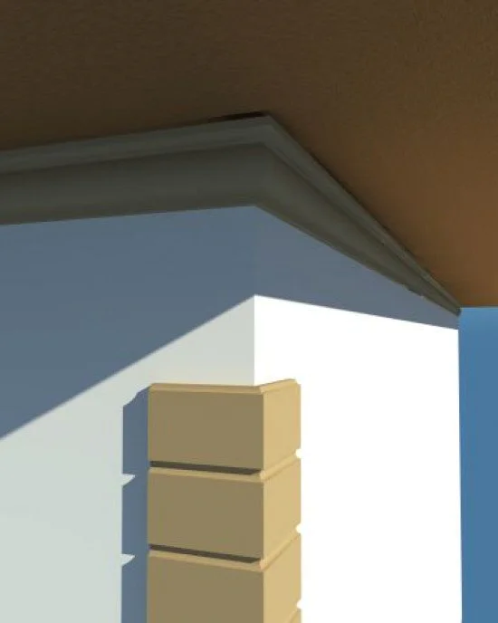 Cornisa pentru acoperisul casei ADRo-Decor NC160