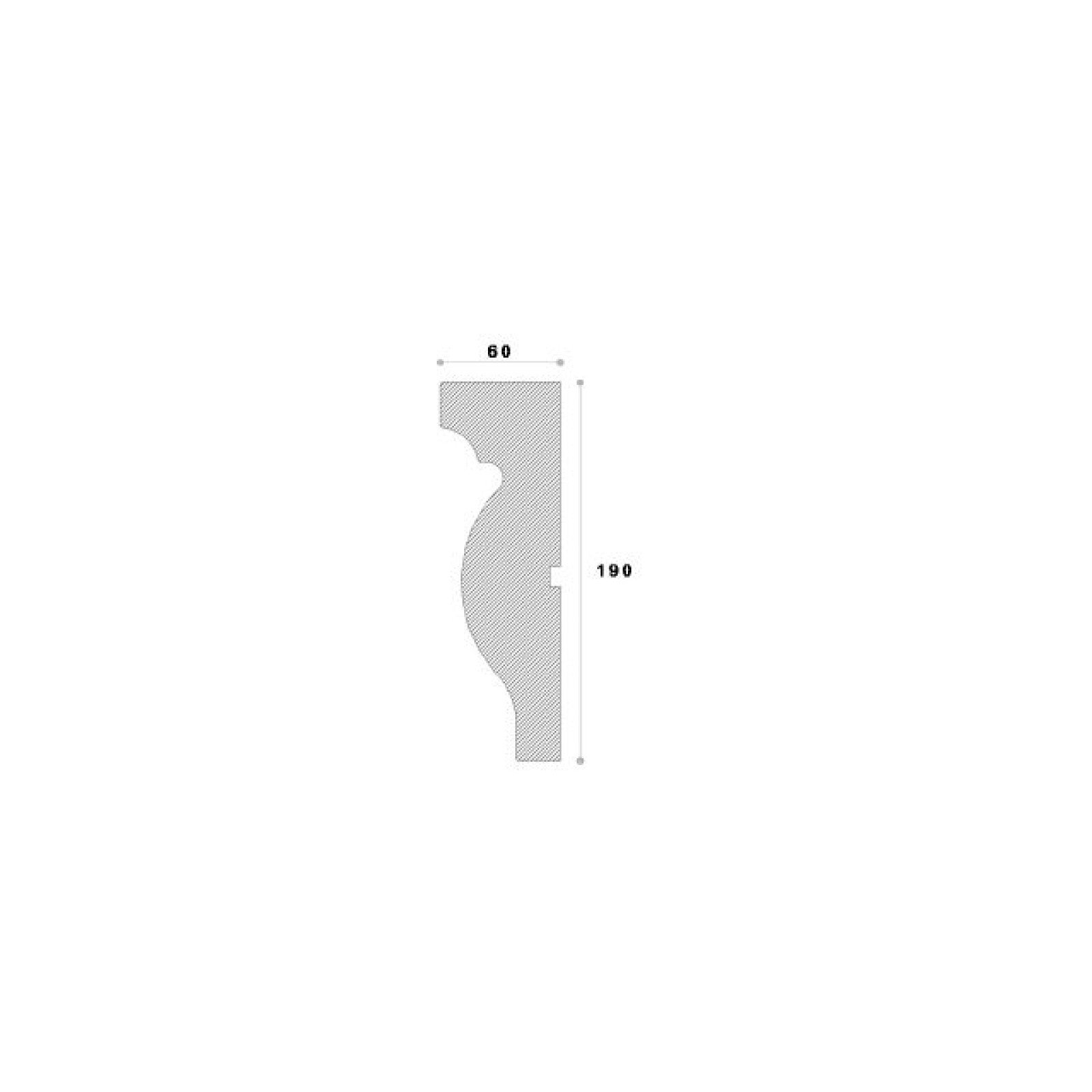 Cornisa pentru acoperisul casei ADRo-Decor NC160