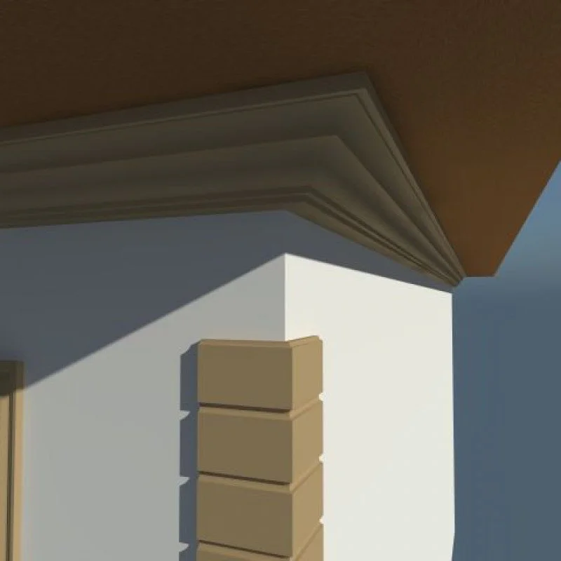 Cornisa pentru acoperisul casei ADRo-Decor NC161